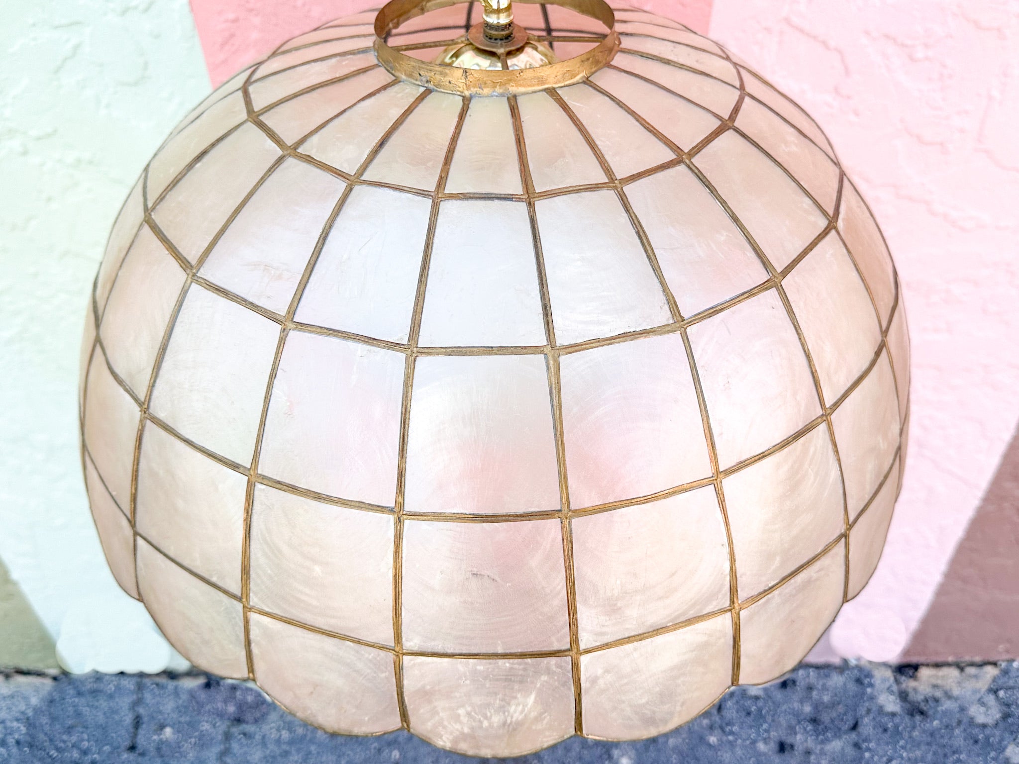 Cute Capiz Shell Light Fixture