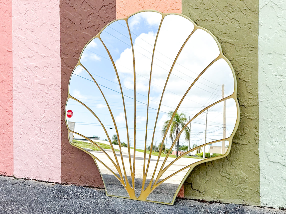 Large Clam Shell Mirror