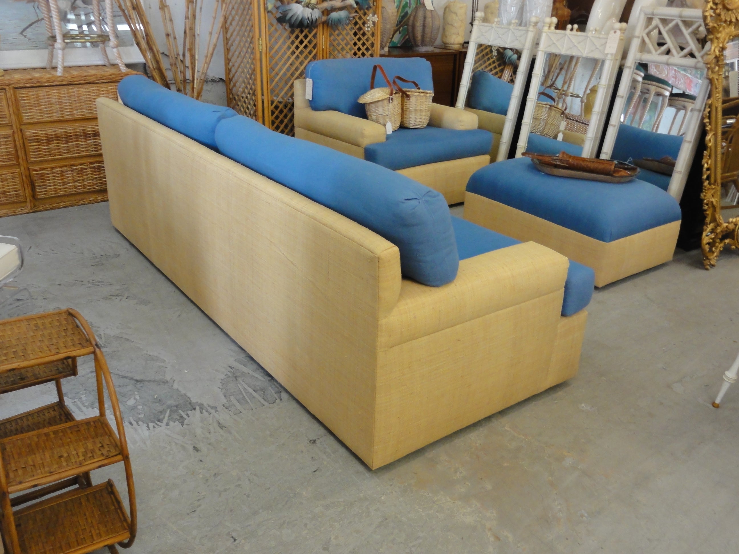 Modern Island Style Seagrass Sofa